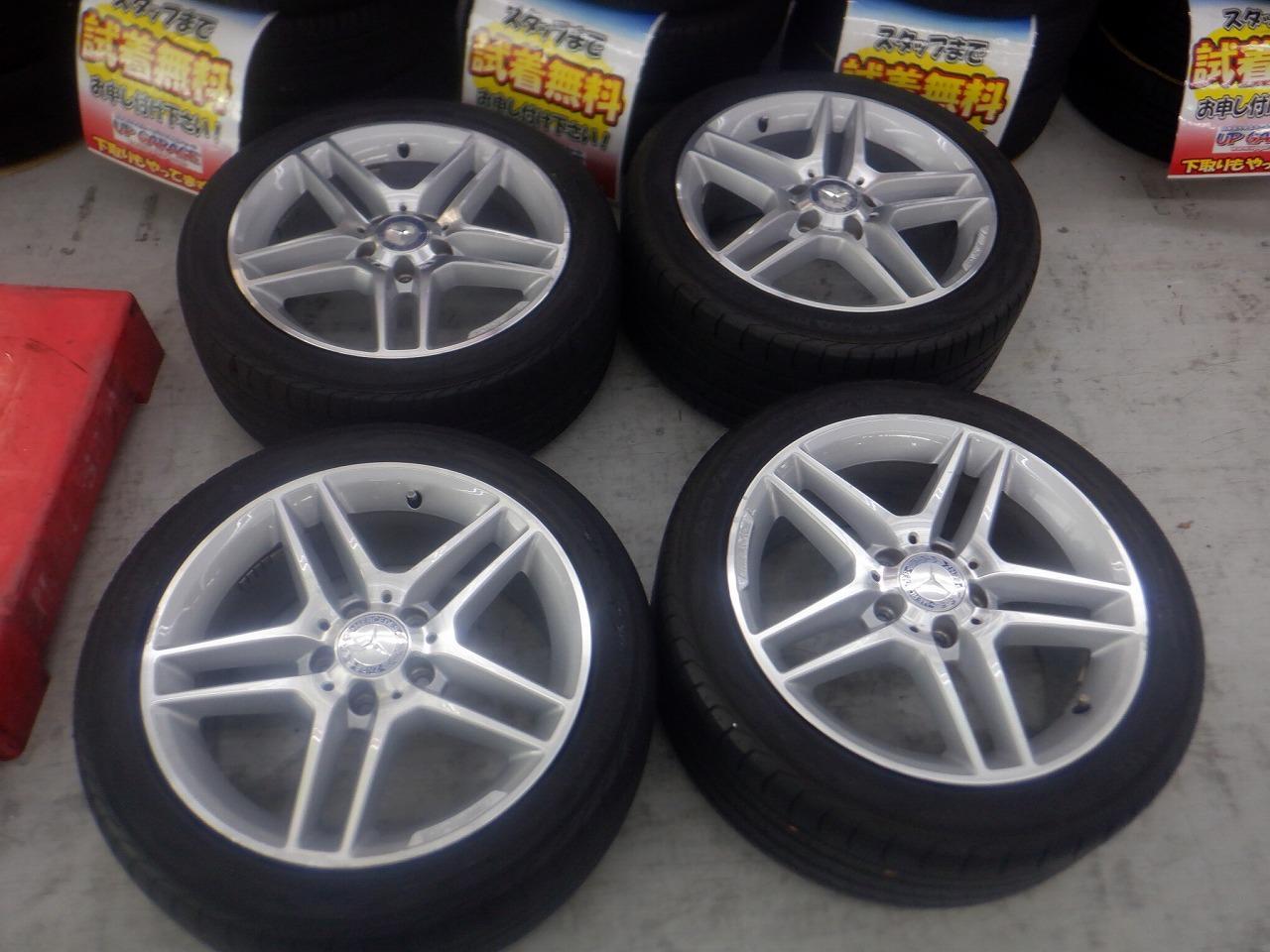 ☆値下げしました☆ 3M.Benz Cクラス(W204)AMG純正ホイール + YOKOHAMA(ヨコハマ) ADVAN Sport V105 ...