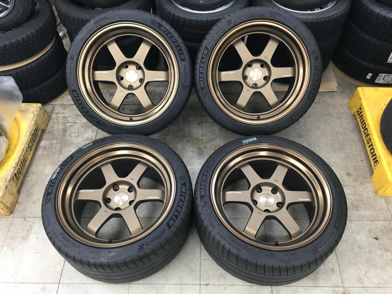 RAYS VOLK RACING TE37V MARK-II + MICHELIN PILOT SPORT4 | 中古品 | アップガレージ 群馬館林店 | カー用品 タイヤホイールセット ...