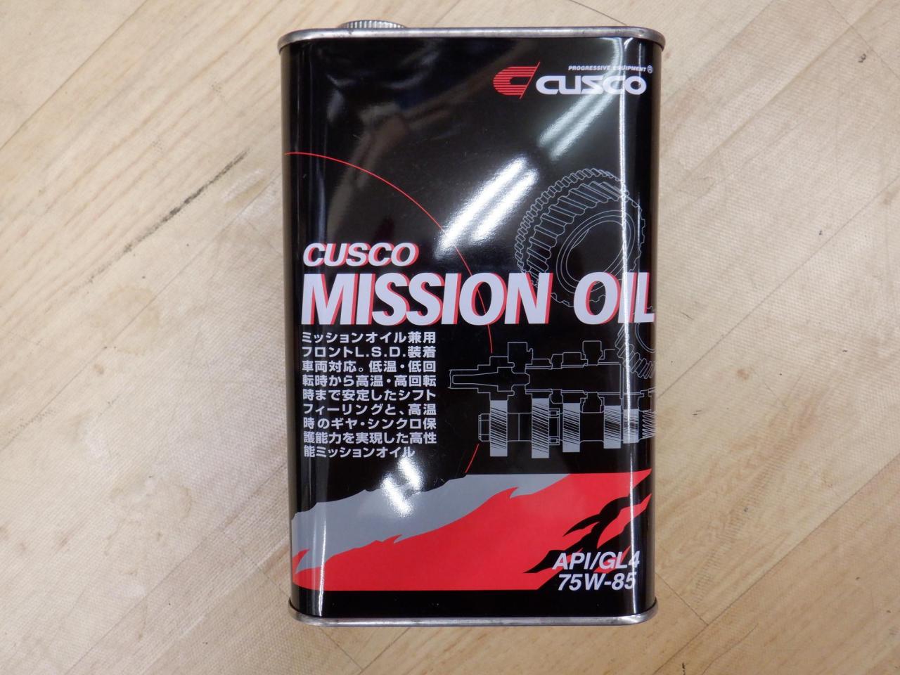 CUSCO MISSION OIL ミッションオイル API/GL4 75W-85 1L | 新古品 | アップガレージ 福岡博多店 | カー ...