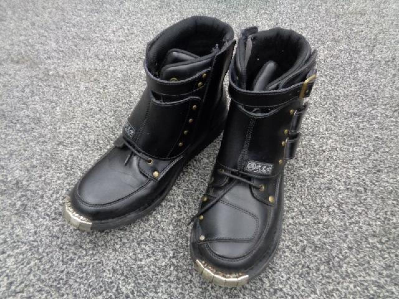 弐黒堂(ニコクドウ) スピードライドジッパーブーツ 兼光 WBBN-02 (28cm) | バイク用品 ブーツ・シューズ ライディングブーツ ...