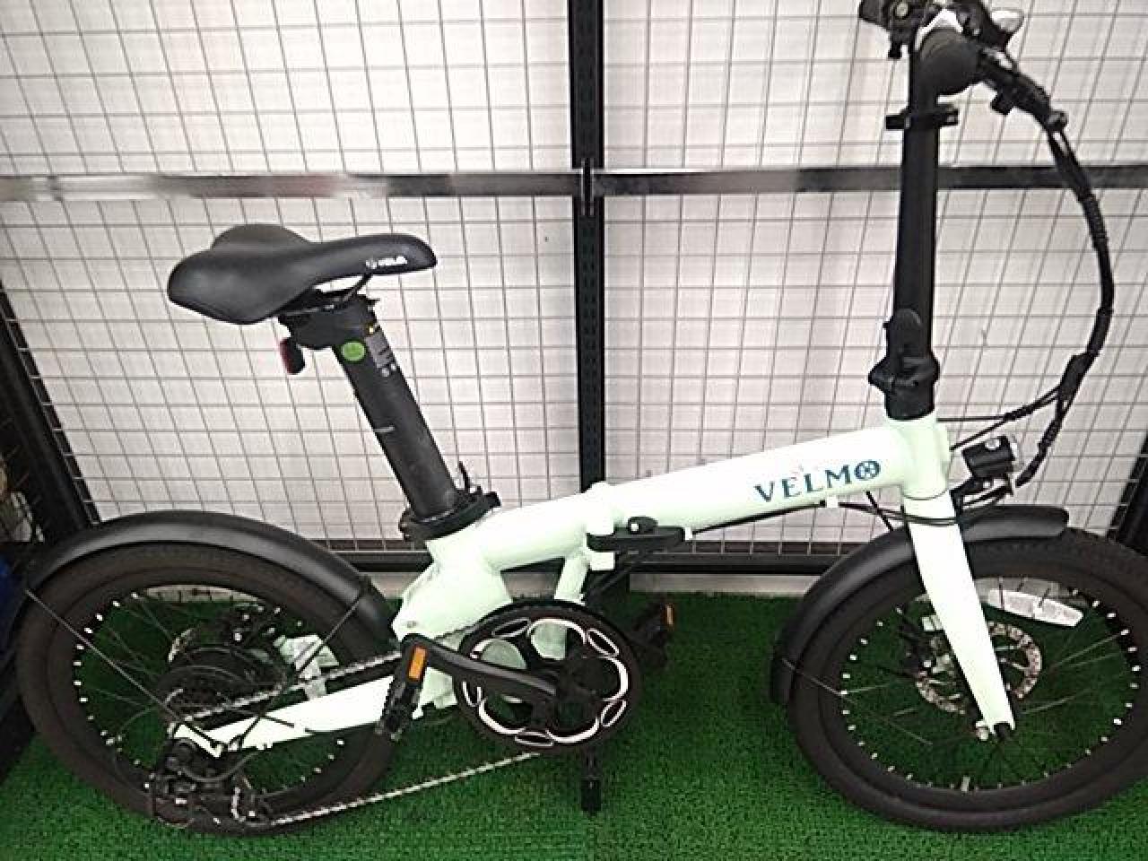 VELMO Q2 20インチ外装7段変速電動アシスト折りたたみ自転車 グリーン | 電動アシスト自転車を通販で購入する | 中古自転車・自転車パーツを購入するならアップガレージ