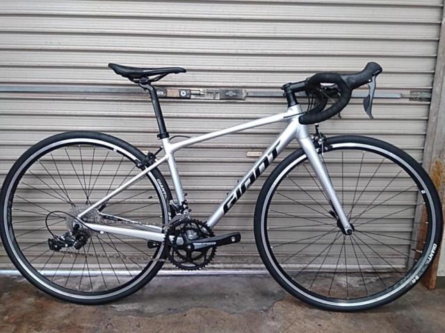 GIANT CONTEND2 アルミフレームロードバイク シルバー 2020年モデル/2×8S/メーカーサイズXS 定価104.060円 ★値下げしました!!★ | ロードバイクを通販で購入 ...