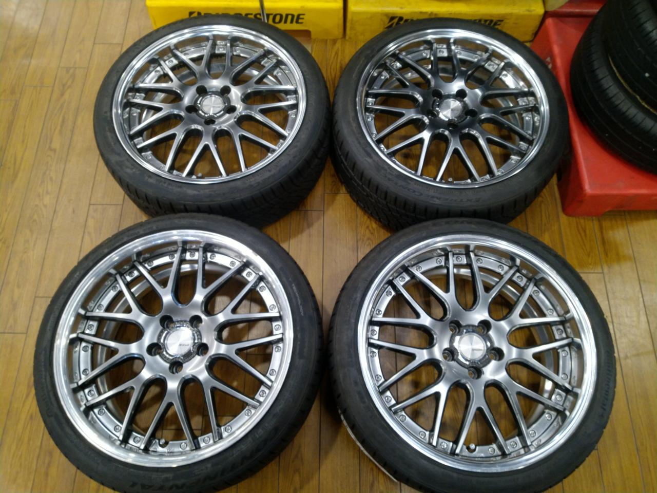 WORK(ワーク) LANVEC(ランベック) Lanvec LM1 + Continental(コンチネンタル) DWS06PLUS | カー用品 タイヤホイールセット 19インチタイヤ ...