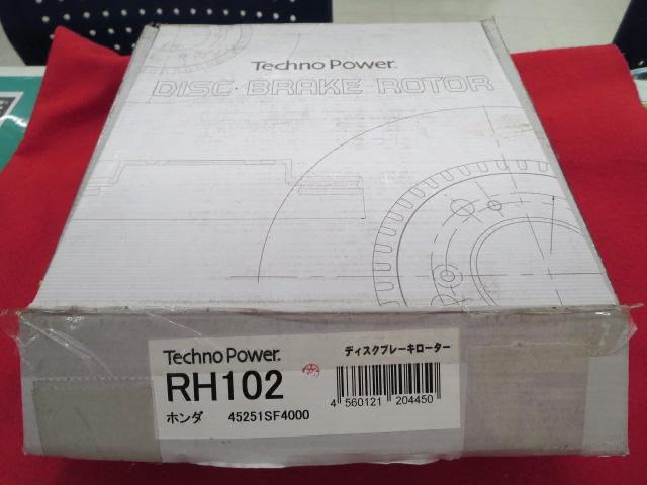 ﾃｸﾉﾊﾟﾜｰ RH102 ﾃﾞｨｽｸﾛｰﾀｰ片側 | 新古品 | アップガレージ 宮崎北店 | カー用品 ブレーキ系 ローターを通販で購入する | 中古カー＆バイク用品の販売ならアップガレージ