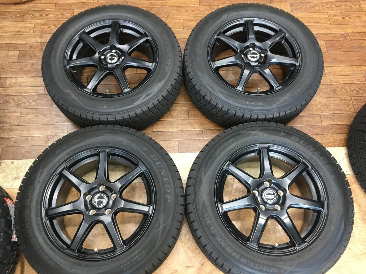 ★大幅値下げしました★★シーズンオフ特価★DUNLOP PRD SP7+DUNLOP WINTERMAXX SJ8 | カー用品 スタッドレスタイヤホイールセット 17インチスタッドレスタイヤ ...