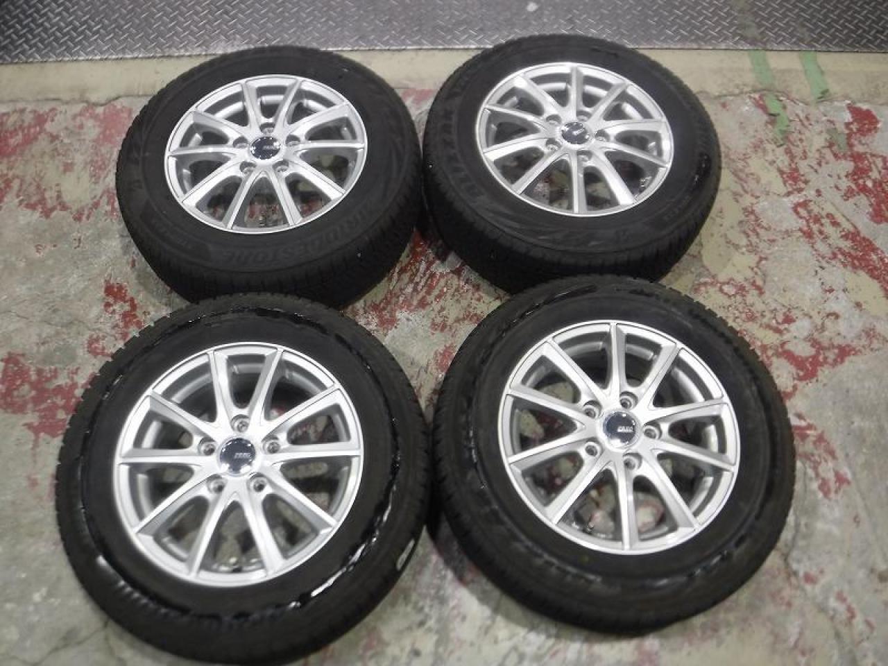3PREO ツイン5本スポーク+BRIDGESTONE BLIZZAK VRX2 | カー用品 スタッドレスタイヤホイールセット 15インチ ...