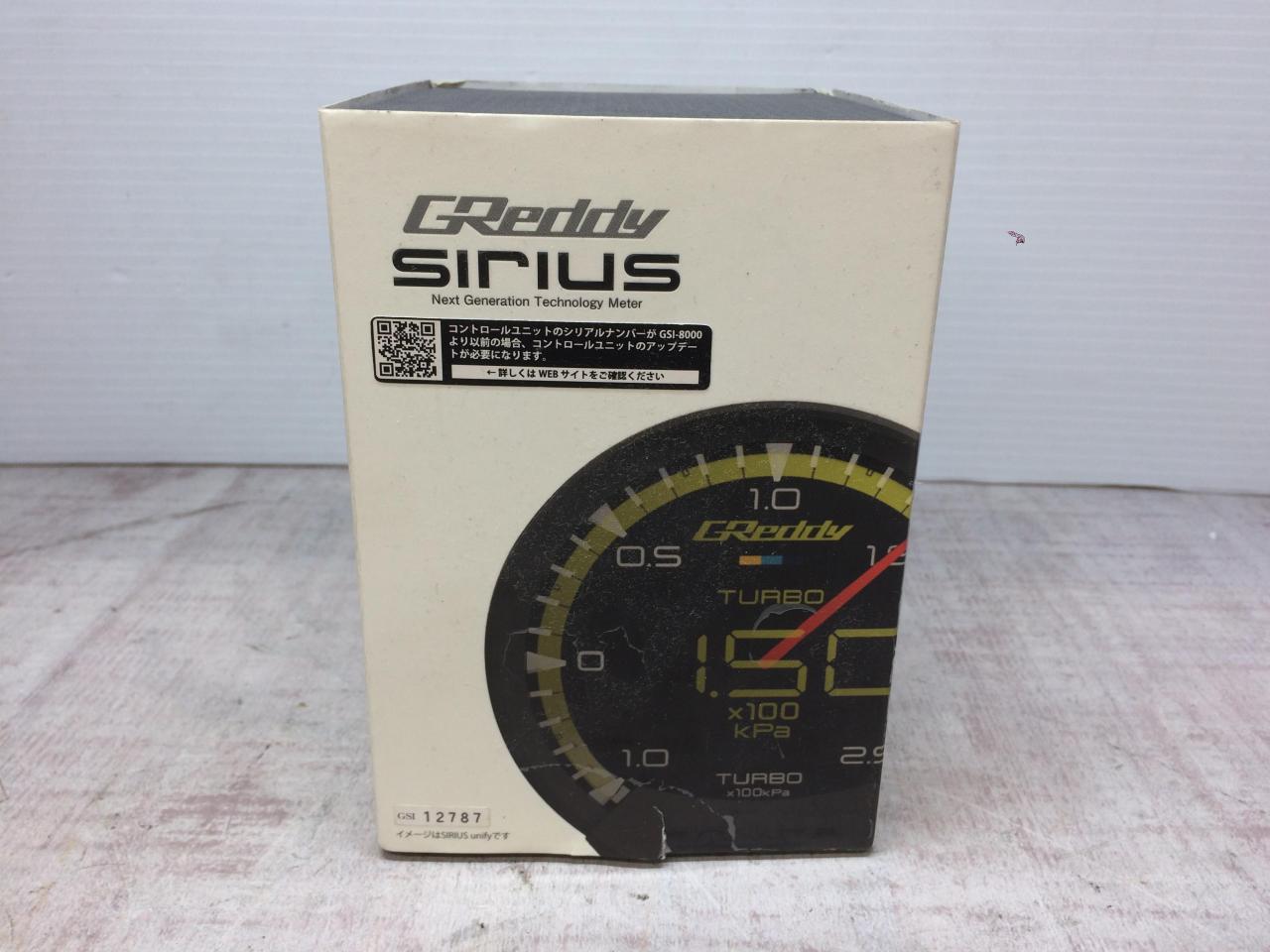 TRUST GReddy SIRIUS meter ブースト計 | カー用品 メーター系 メーターを通販で購入する | 中古カー＆バイク用品の販売ならアップガレージ