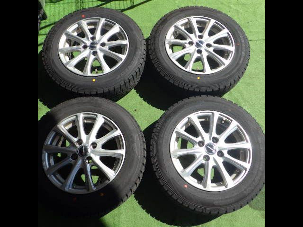 【スタッドレス】HOT STUFF(ホットスタッフ) Exceeder(エクシーダー) EX10 (4HOLE) + DUNLOP(ダンロップ ...
