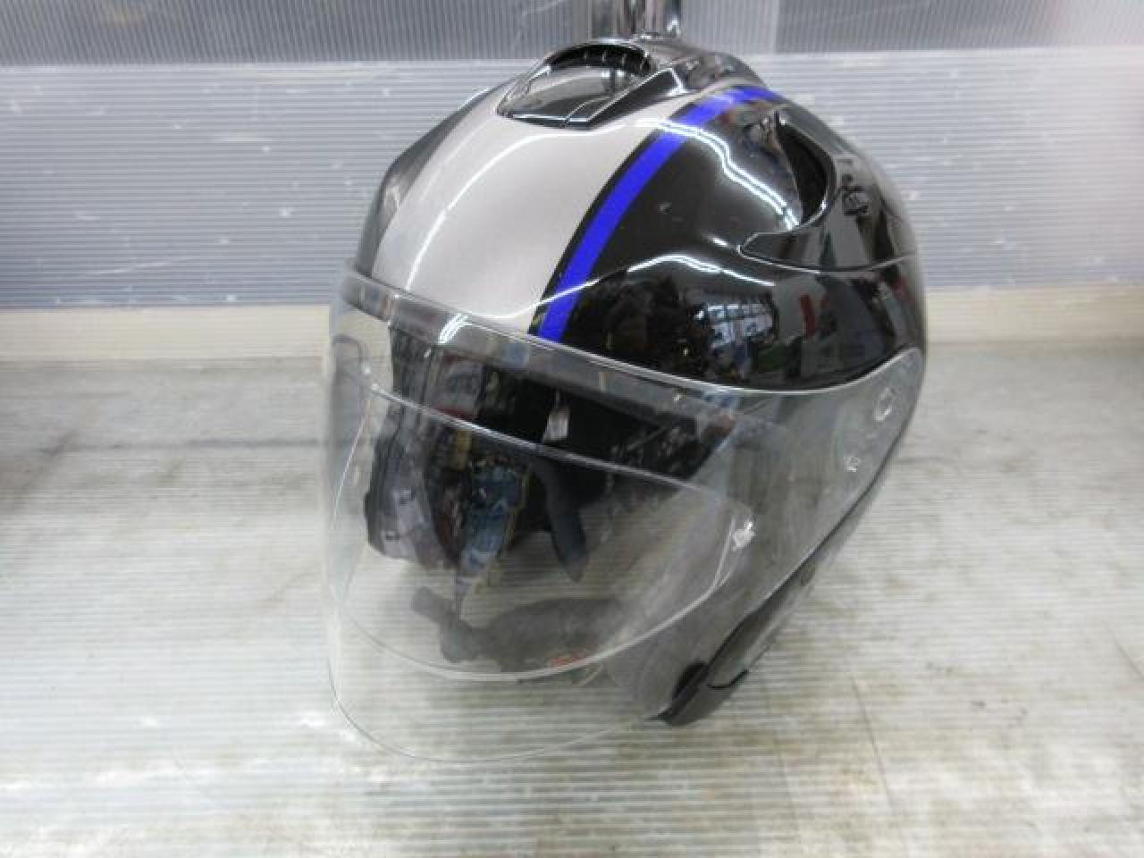 YAMAHA(ヤマハ) Y’S GEAR ZENITH YJ-17 ブラックxグレー・ブルーストライプ サイズ:XL | 中古品 | アップガレージ つくば店 | バイク用品 ヘルメット ...