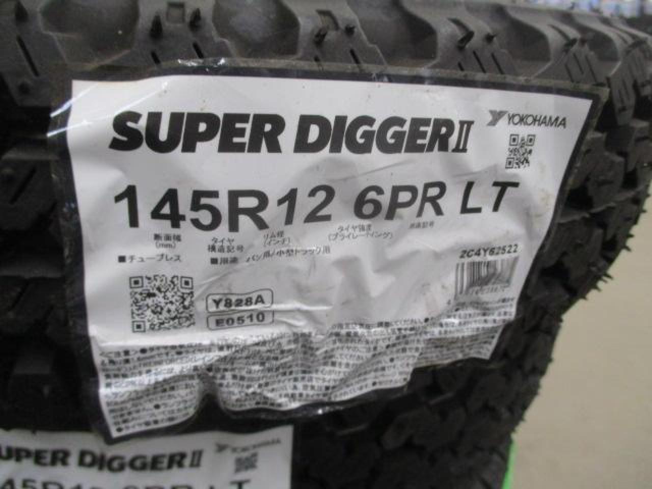 YOKOHAMA(ヨコハマ) SUPER DIGGER 828 145R12 6PR LT 2本セット | カー用品 タイヤ 12インチタイヤを通販で購入する | 中古カー＆バイク用品の販売 ...