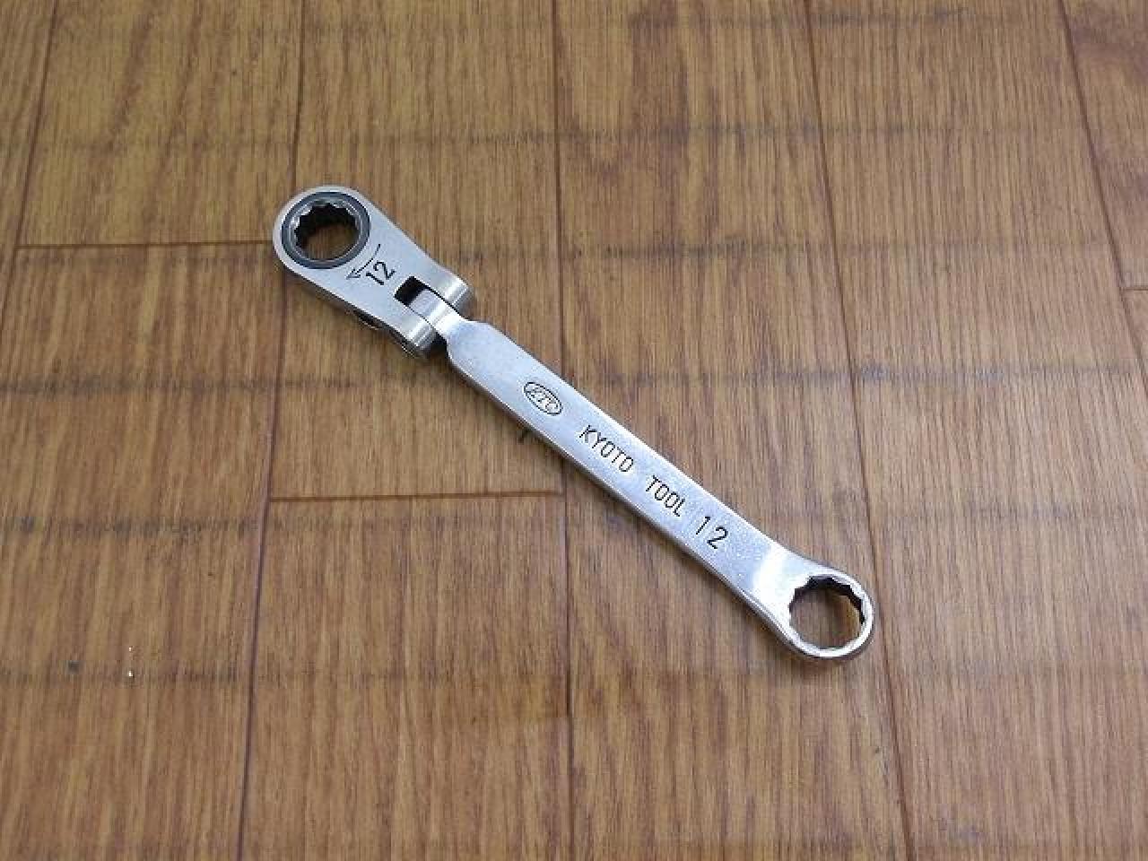 【WG】KTC 首振りメガネラチェットレンチ MRF-12 | 総合リユース 大工道具 スパナ、レンチを通販で購入する | 中古カー＆バイク用品の販売ならアップガレージ