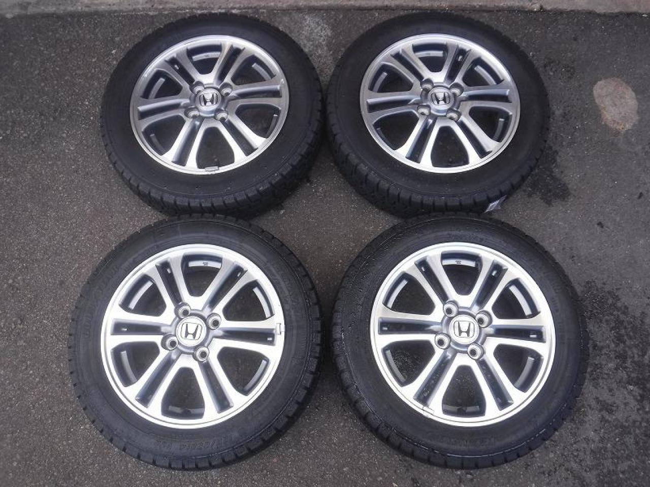 1【ホンダ純正】N-BOX JF-1 純正ホイール+【GOODYEAR】ICENAVI7 | カー用品 スタッドレスタイヤホイールセット 14 ...