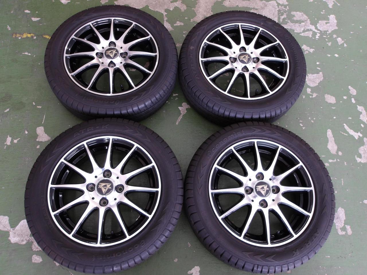 INTER MILANO(インターミラノ) RAZEE(レイジー) AP (4HOLE) | カー用品 タイヤホイールセット 14インチタイヤ ...