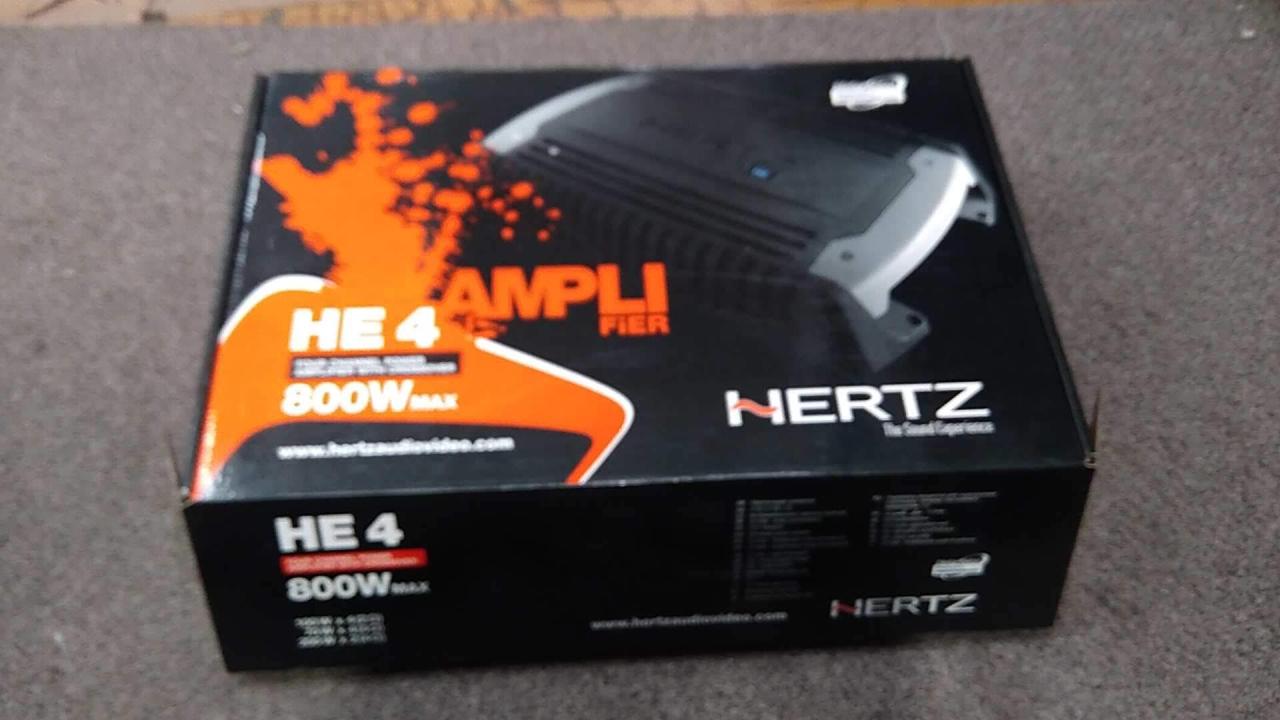 HERTZ EP4 4ch アンプ | 中古品 | アップガレージ 福岡新宮店 | カー用品 アンプを通販で購入する | 中古カー＆バイク用品の販売ならアップガレージ