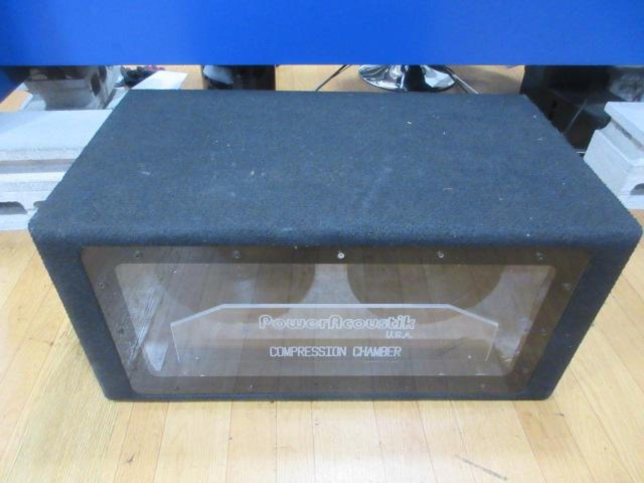 【PowerAcoustik】約30cm2発 ボックス付サブウーファー | カー用品 スピーカー サブウーハースピーカーBOX付を通販で購入 ...