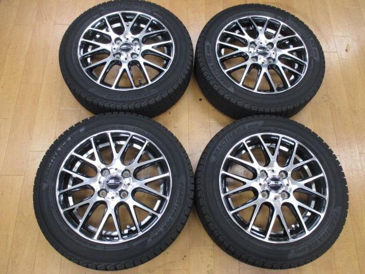 YellowHat F-DIRECTION WM8 + YellowHat PRACTIVA ICE BP02(2021年製造) | カー用品 スタッドレスタイヤホイールセット 14インチ ...