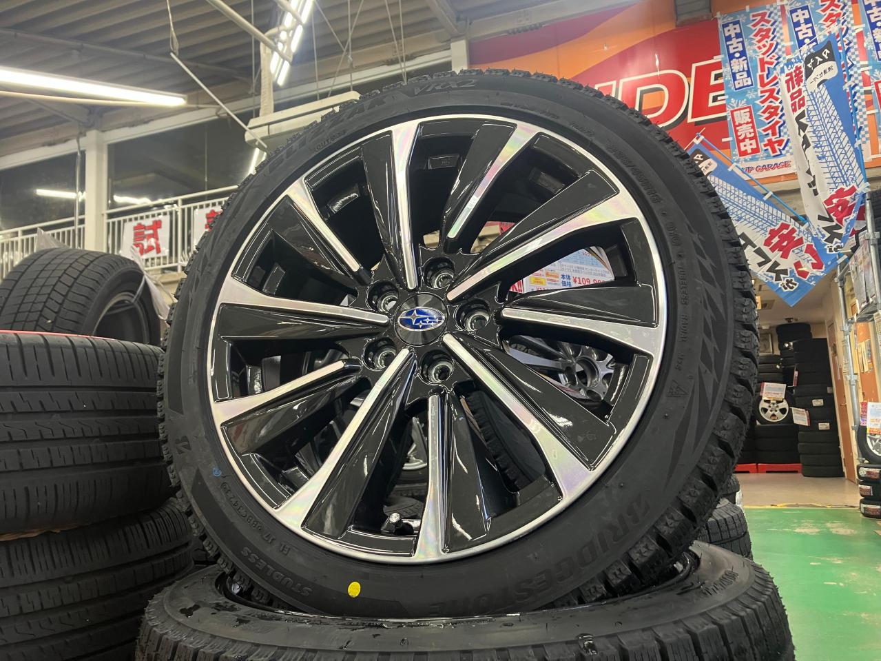 ｽﾊﾞﾙ純正(SUBARU) ﾚｳﾞｫｰｸﾞ/VN5 STI SPORT純正 + BRIDGESTONE(ﾌﾞﾘﾁﾞｽﾄﾝ) BLIZZAK VRX2 | カー用品 スタッドレスタイヤホイール ...
