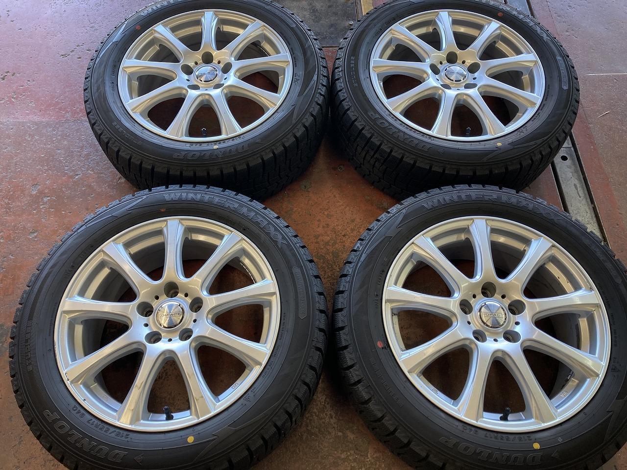 9 DUNLOP(ﾀﾞﾝﾛｯﾌﾟ) DUFACT(デュファクト) DS9 + DUNLOP(ﾀﾞﾝﾛｯﾌﾟ) WINTERMAXX WM02 215/55-17 4本ｾｯﾄ | カー用品 ...