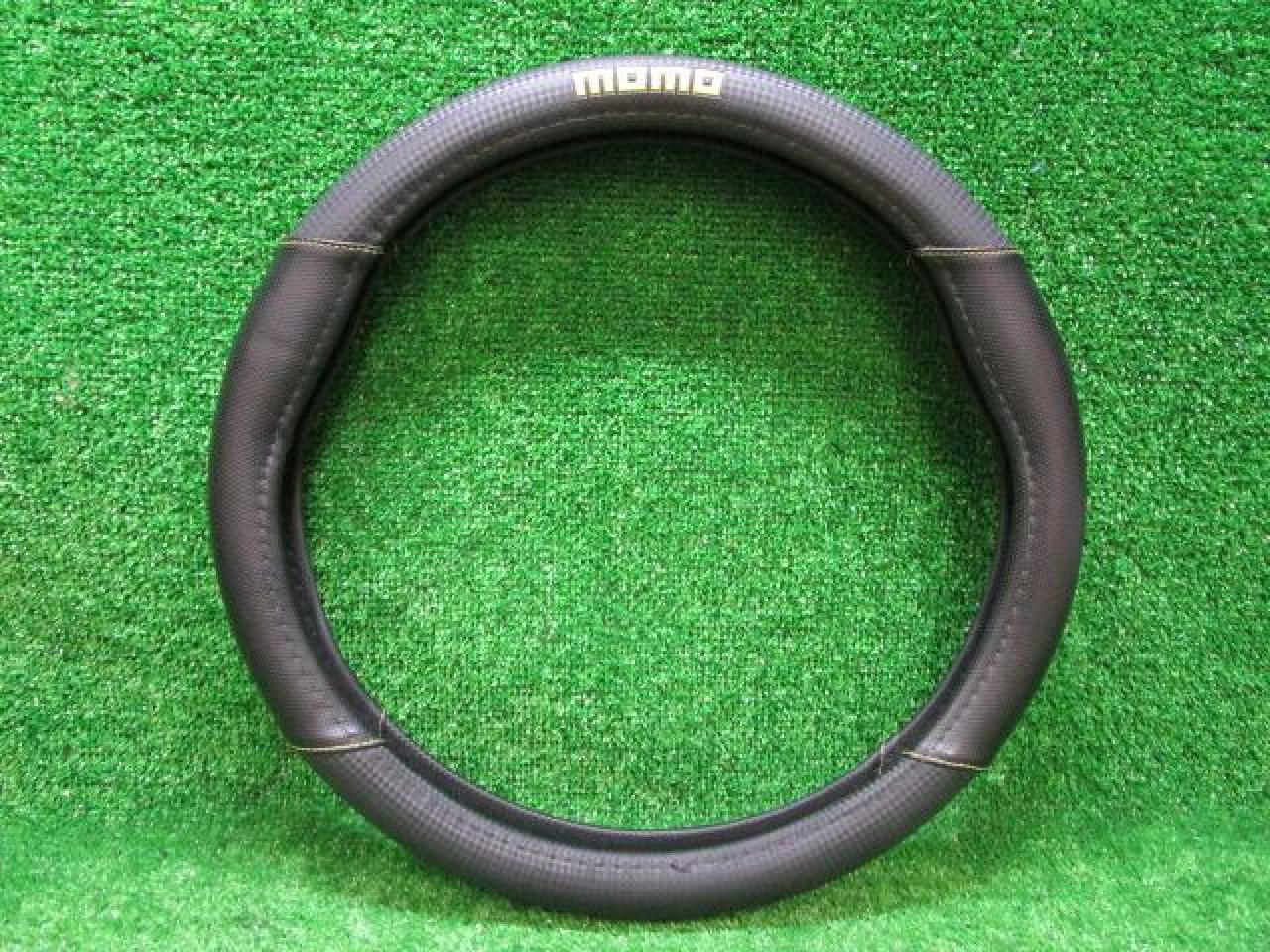MOMO ステアリングカバー 37x8.2-01 BK/YE | カー用品 インテリア ステアリング関連を通販で購入する | 中古カー＆バイク ...