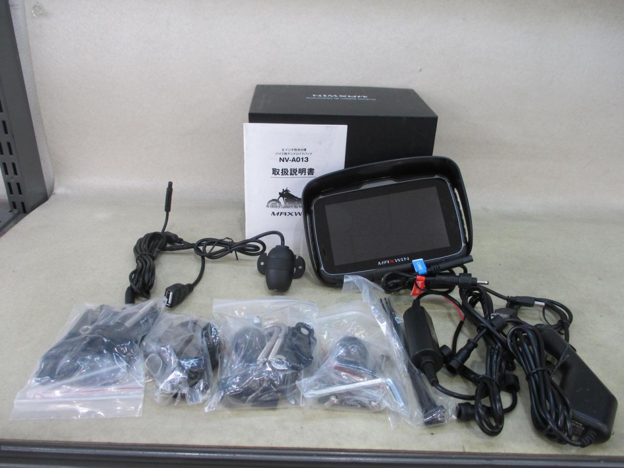 MAXWIN NV-A013 5インチ防水仕様 バイク用アンドロイドパッド | バイク用品 電装品 その他電装品(二輪)を通販で購入する | 中古カー＆バイク用品の販売ならアップガレージ