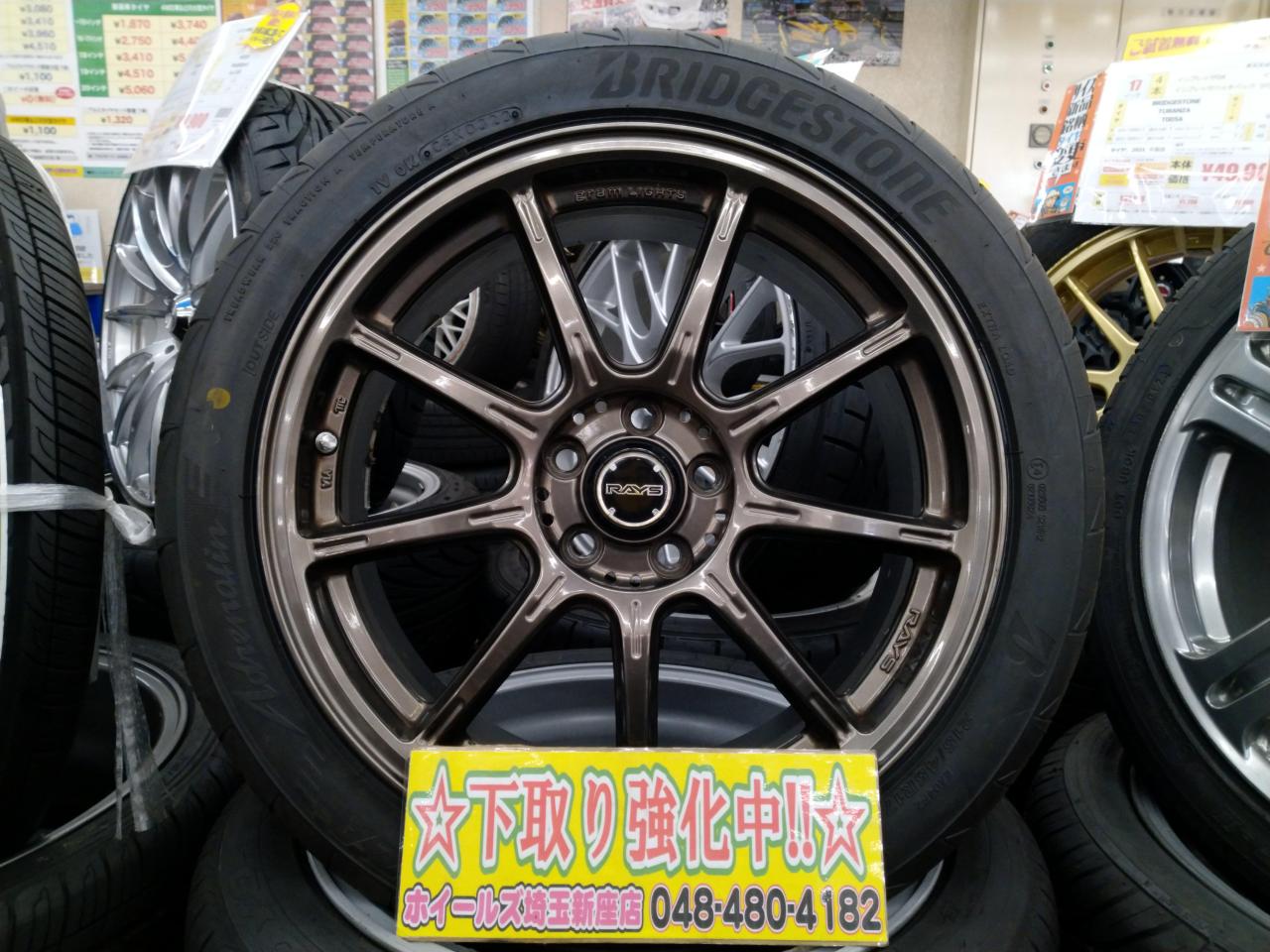 RAYS GRAM LIGHTS 57G + BRIDGESTONE POTENZA RE004 Adrenalin | カー用品 タイヤ ...