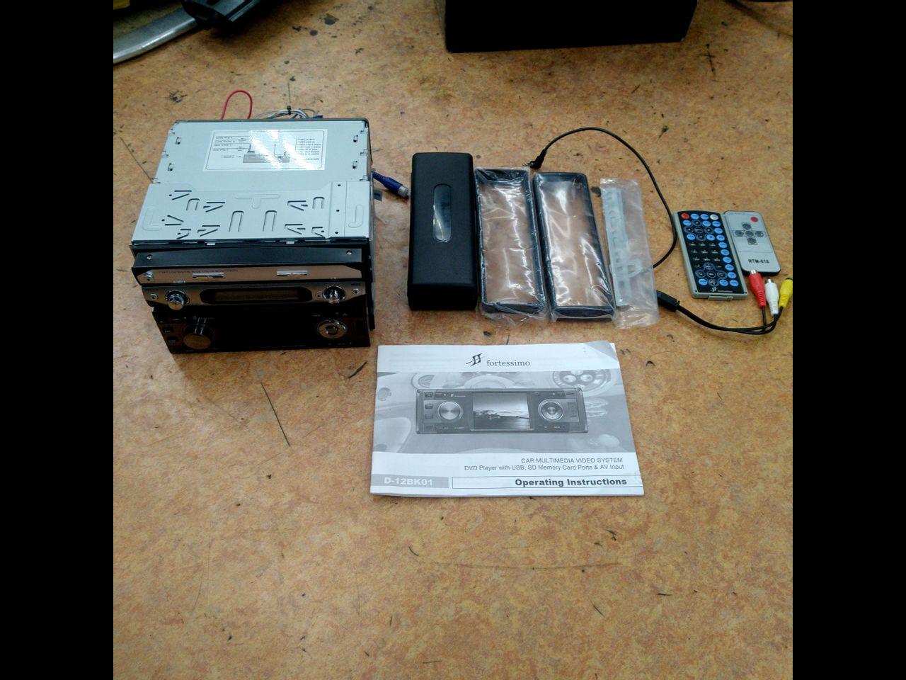 fortessimo(フォルテッシモ) D-12BK01 (1DINDVDプレーヤー) | カー用品 ヘッドユニット その他ヘッドユニットを ...