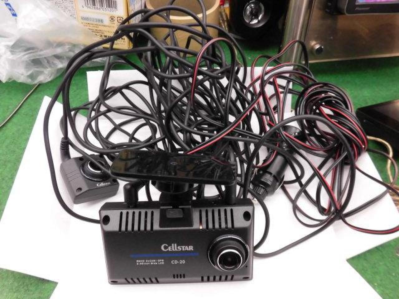 CELLSTAR 2カメラドライブレコーダー CD-20 | カー用品 カーAVアクセサリー ドライブレコーダーを通販で購入する | 中古カー＆バイク用品の販売ならアップガレージ