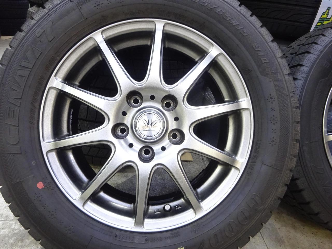 BADX 632 LOXARNY LOXARNY SPORT RS-10 + GOODYEAR ICE NAVI 7 | カー用品 スタッドレスタイヤホイールセット 15インチスタッドレス ...