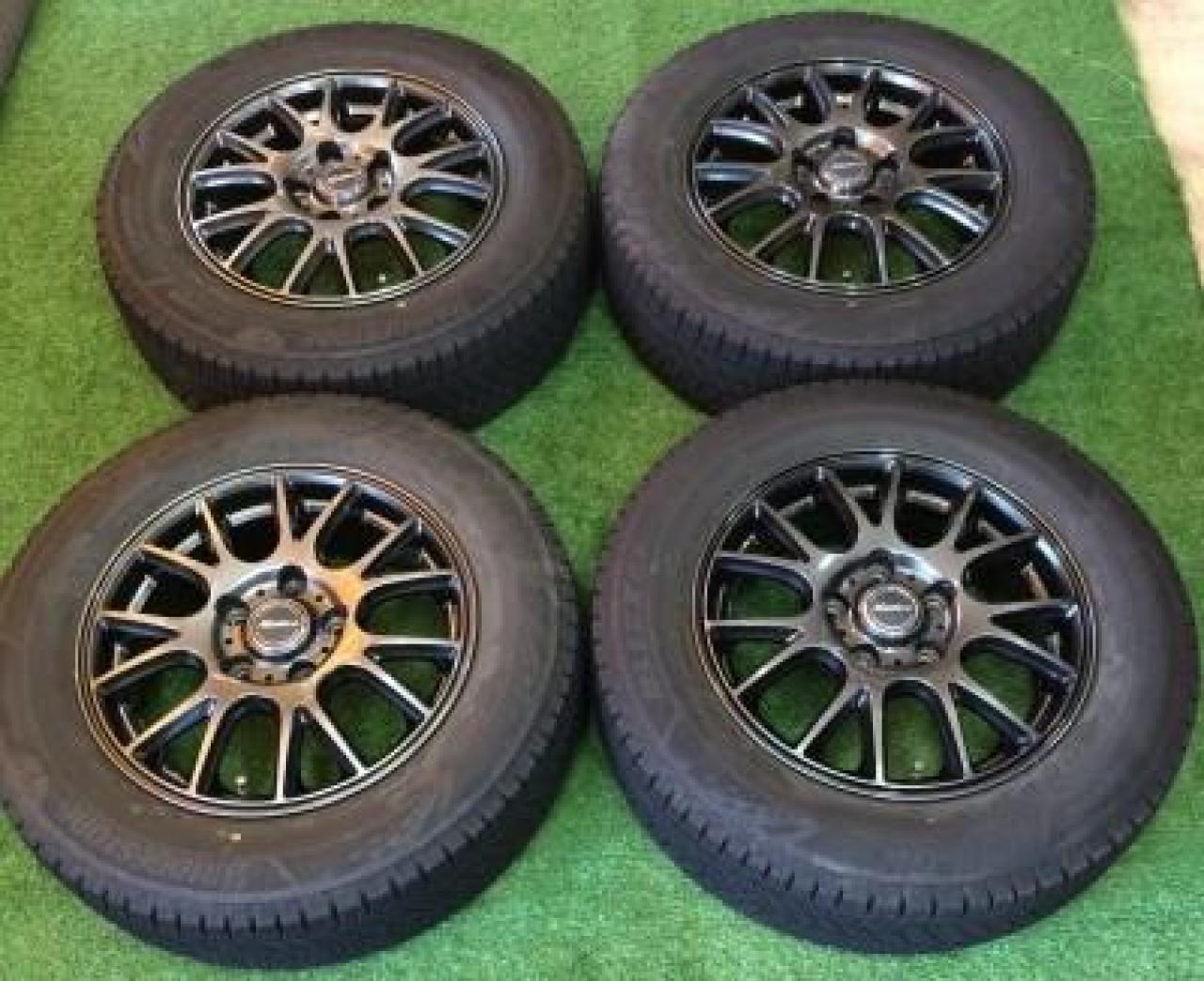 Mistiere 7本ツインスポークアルミホイール + BRIDGESTONE BLIZZAK VRX3 195/65R15 2022年製造 | カー用品 スタッドレスタイヤホイールセット ...
