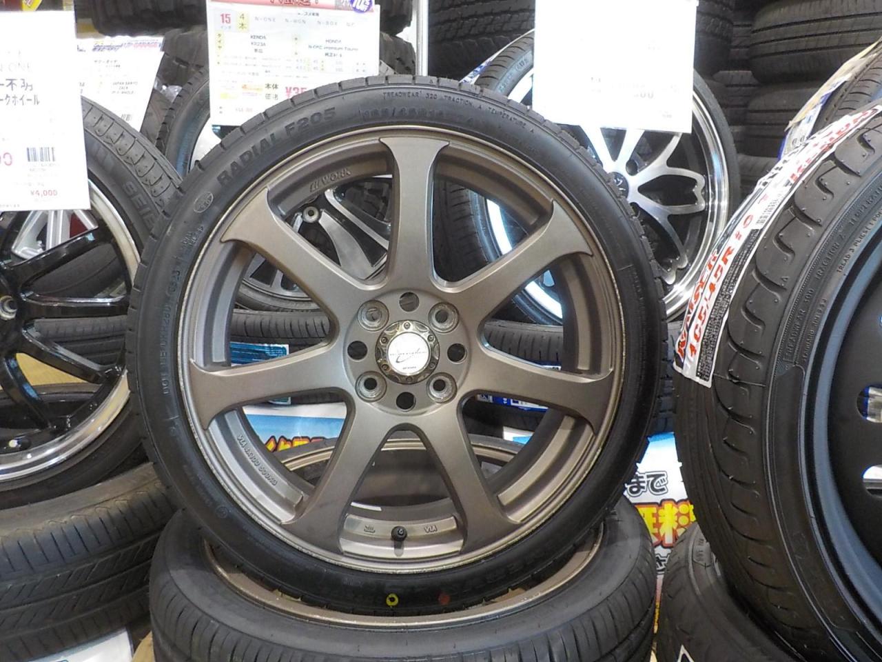 【値下げしました】WORK EMOTION XT7 + MINERVA F205 | カー用品 タイヤホイールセット 16インチタイヤホイール ...