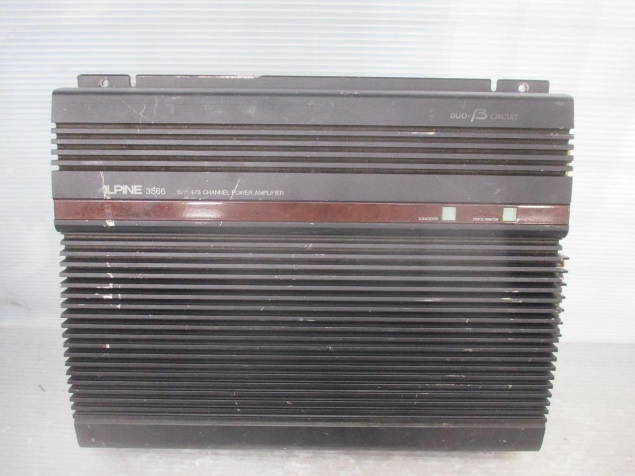 ALPINE 3566 6ch パワーアンプ | カー用品 アンプを通販で購入する | 中古カー＆バイク用品の販売ならアップガレージ