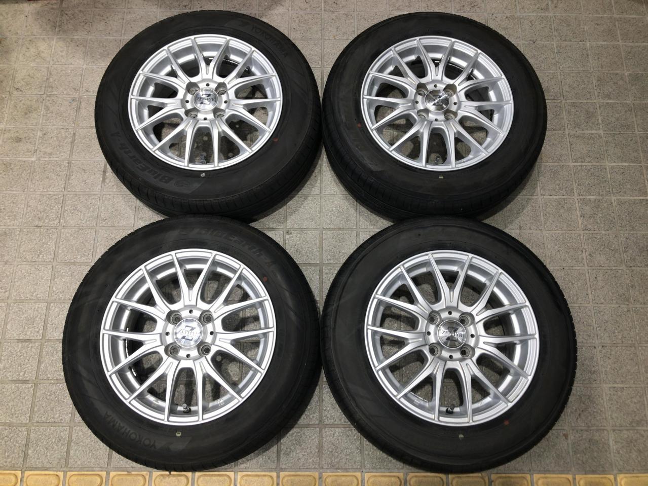 BEST ZEPHYR SR12 + YOKOHAMA BluEarth-A AE-50 | カー用品 タイヤホイールセット 14インチタイヤ ...