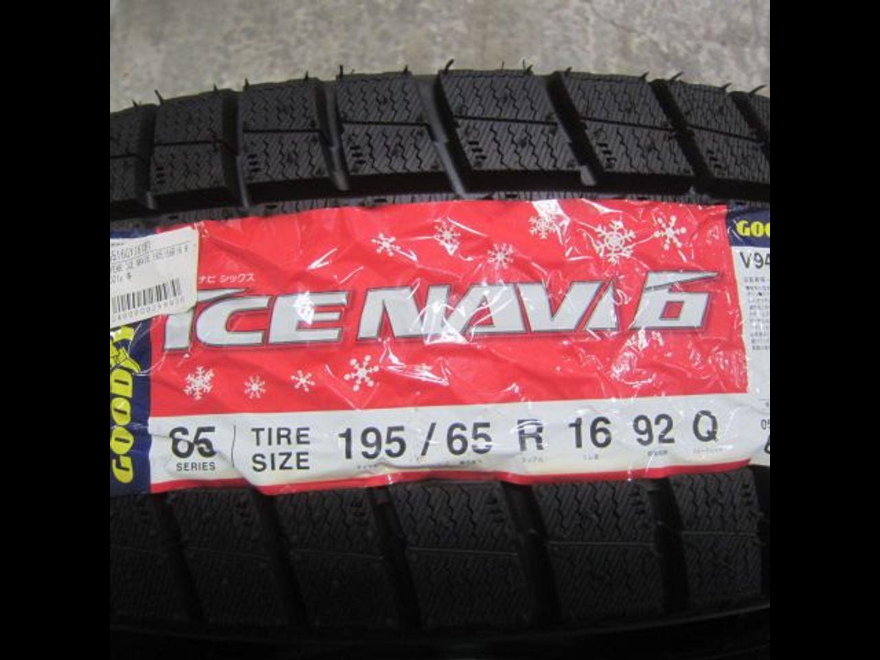 GOODYEAR ICE NAVI6 195/65R16 | 新古品 | アップガレージ 札幌厚別店 | カー用品 スタッドレスタイヤ 16 ...