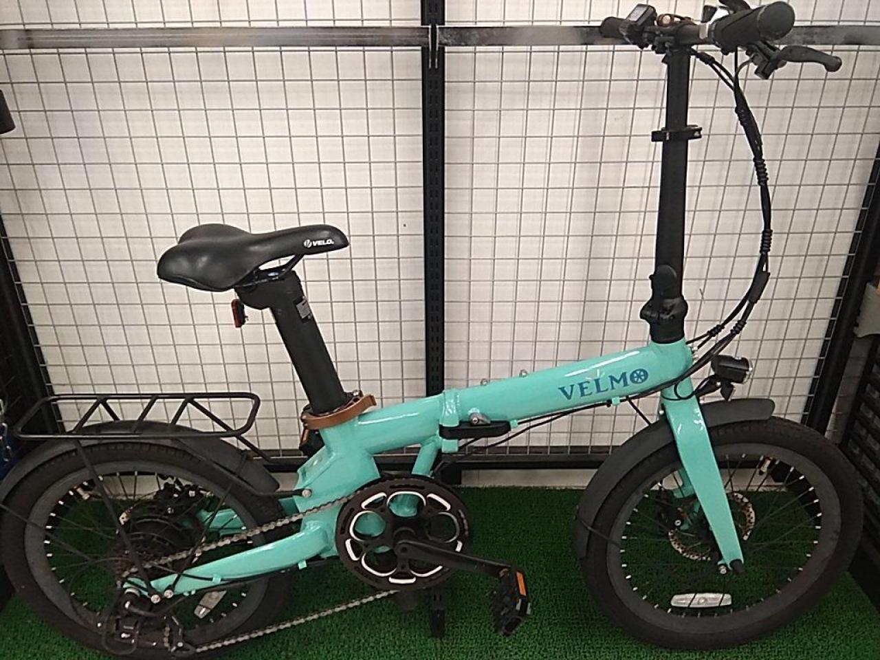 VELMO Q2 20インチ外装7段変速電動アシスト折りたたみ自転車 グリーン ※使用感あり | 電動アシスト自転車を通販で購入する | 中古自転車・自転車パーツを購入するならアップガレージ
