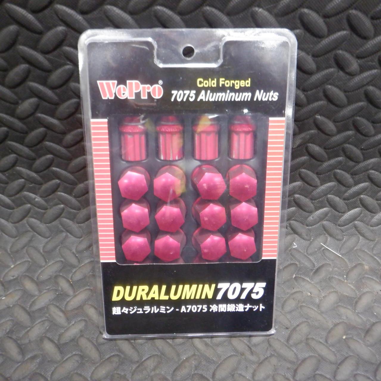 WePro DURALUMIN7075 ホイールナット【M12×P1.5 レッド】 | カー用品 タイヤホイール関連 取付ナットを通販で購入する | 中古カー＆バイク用品の販売ならアップガレージ