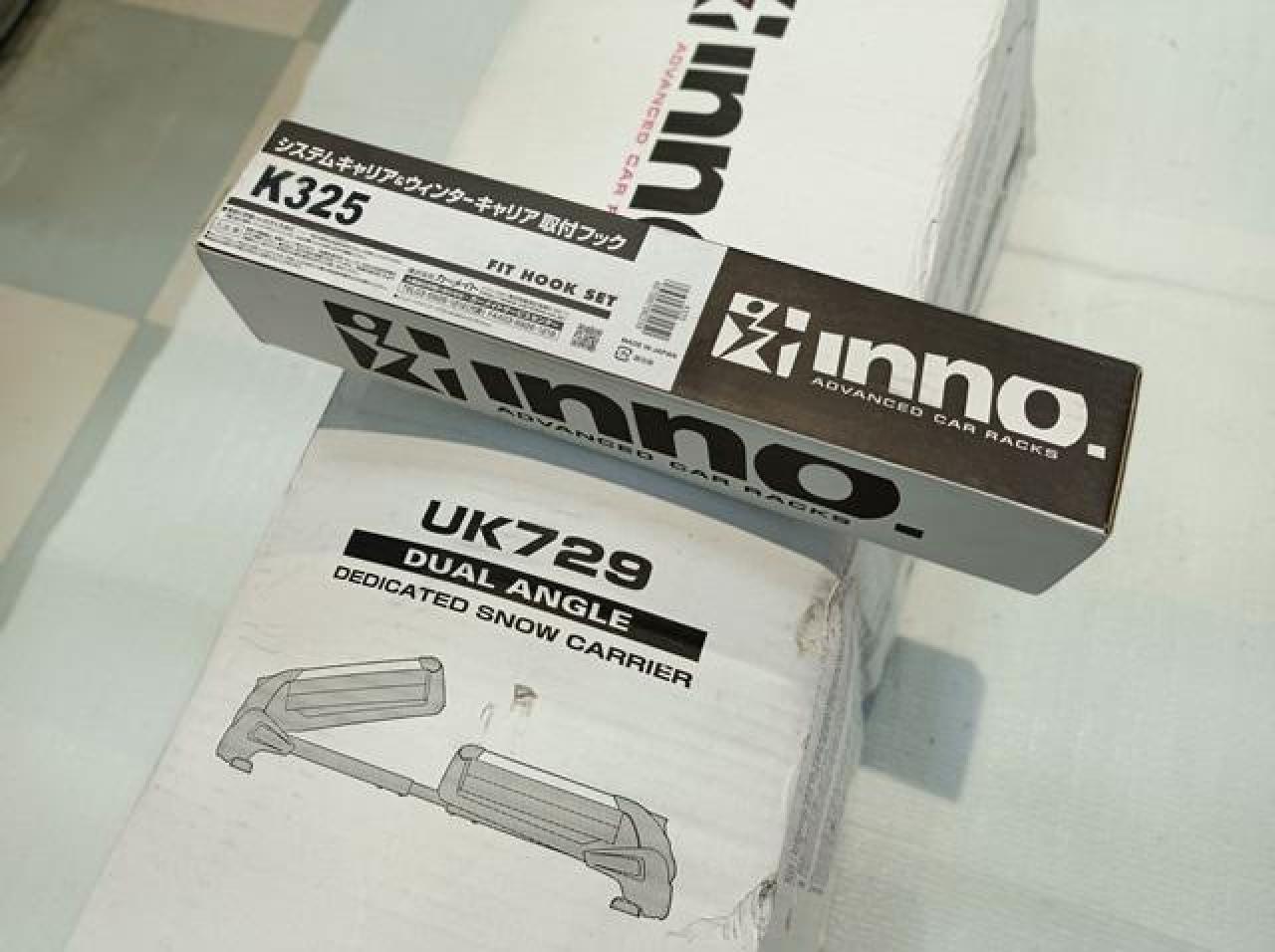INNO UK729/デュアルアングルキャリア + K325/取付フック | 中古品 | アップガレージ 高松店 | カー用品 キャリアを通販で購入する | 中古カー＆バイク用品の販売なら ...