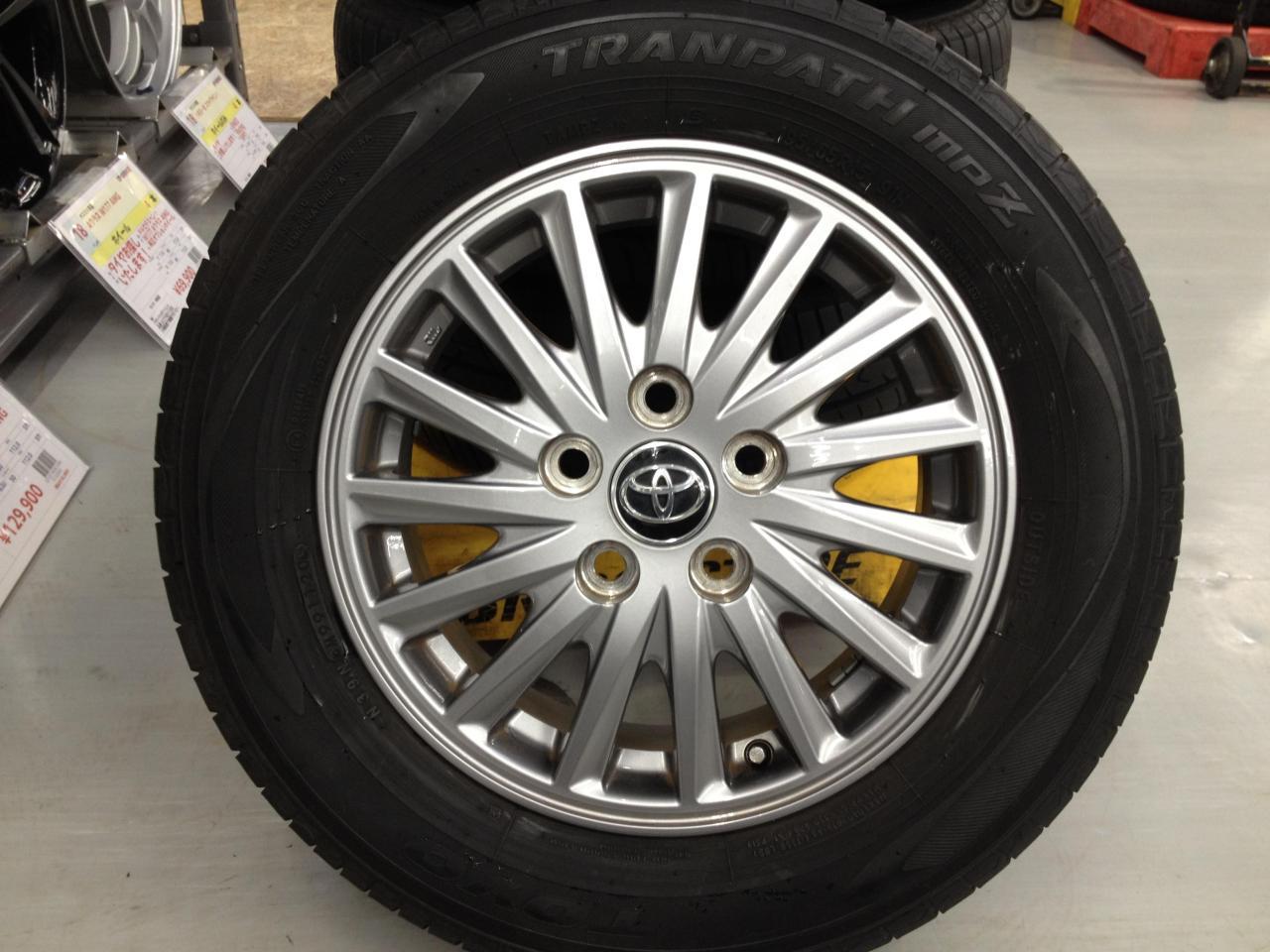 トヨタ純正(TOYOTA) 80系ノア・ヴォクシー・エスクァイア前期純正ホイール + TOYO(トーヨー) TRANPATH mpZ | カー用品 タイヤホイールセット 15インチタイヤ ...