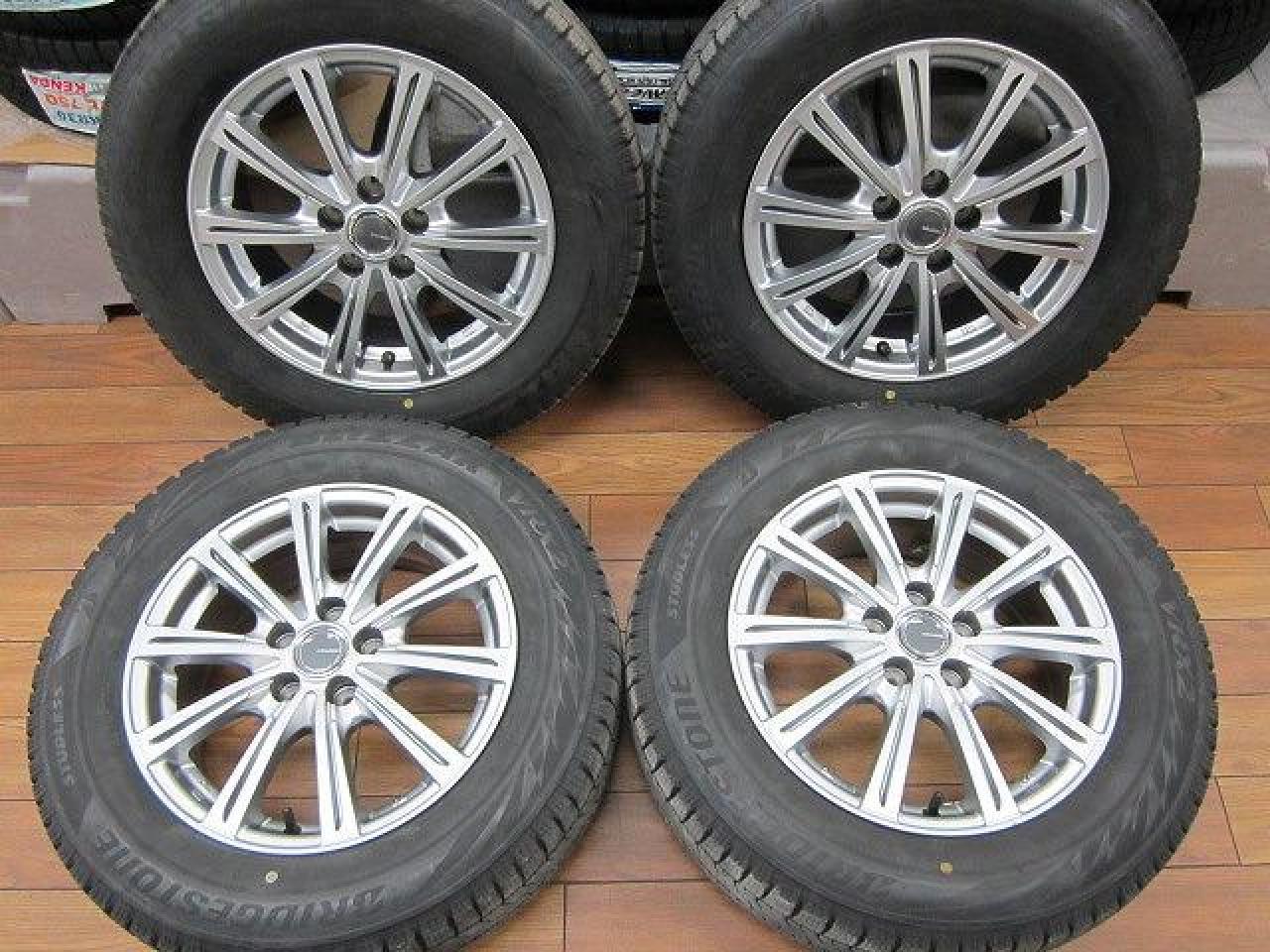 YOKOHAMA(ヨコハマ) MILLOUS + BRIDGESTONE(ブリヂストン) BLIZZAK VRX2 | カー用品 スタッドレスタイヤホイールセット 15インチスタッドレスタイヤ ...