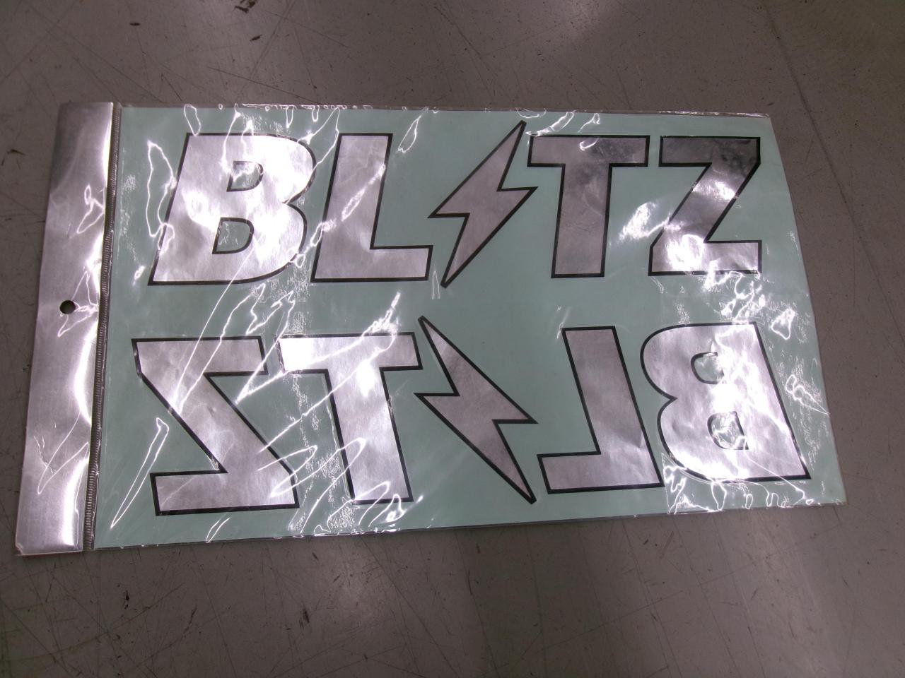 BLITZ BLITZ LOGO STICKER シルバー/ブラック W400 | カー用品 その他(カー用品) その他カー用品を通販で購入 ...