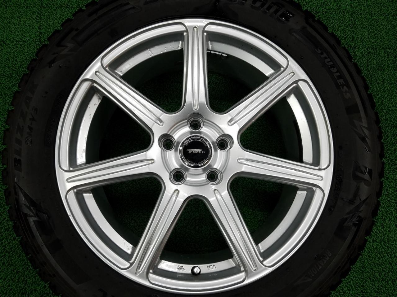 BRIDGESTONE TOPRUN R7 + BRIDGESTONE BLIZZAK DM-V3 | カー用品 スタッドレスタイヤホイールセット 18インチスタッドレスタイヤホイールセットを ...