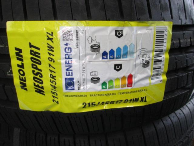 NEOLIN NEOSPORT 215/45R17 91W | 新古品 | アップガレージ 宮崎北店 | カー用品 タイヤ 17インチタイヤを ...