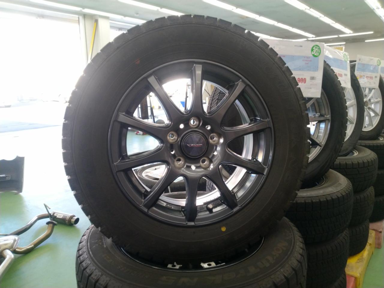 【★スタッドレス★】weds VELVA CHARGE + AUTOBACS NorthTrek N5 | カー用品 スタッドレスタイヤホイールセット 15インチスタッドレスタイヤホイール ...