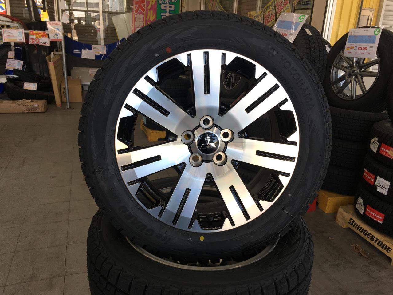 MITSUBISHI デリカD:5純正ホイール + YOKOHAMA iceGUARD G075 | カー用品 スタッドレスタイヤホイール ...