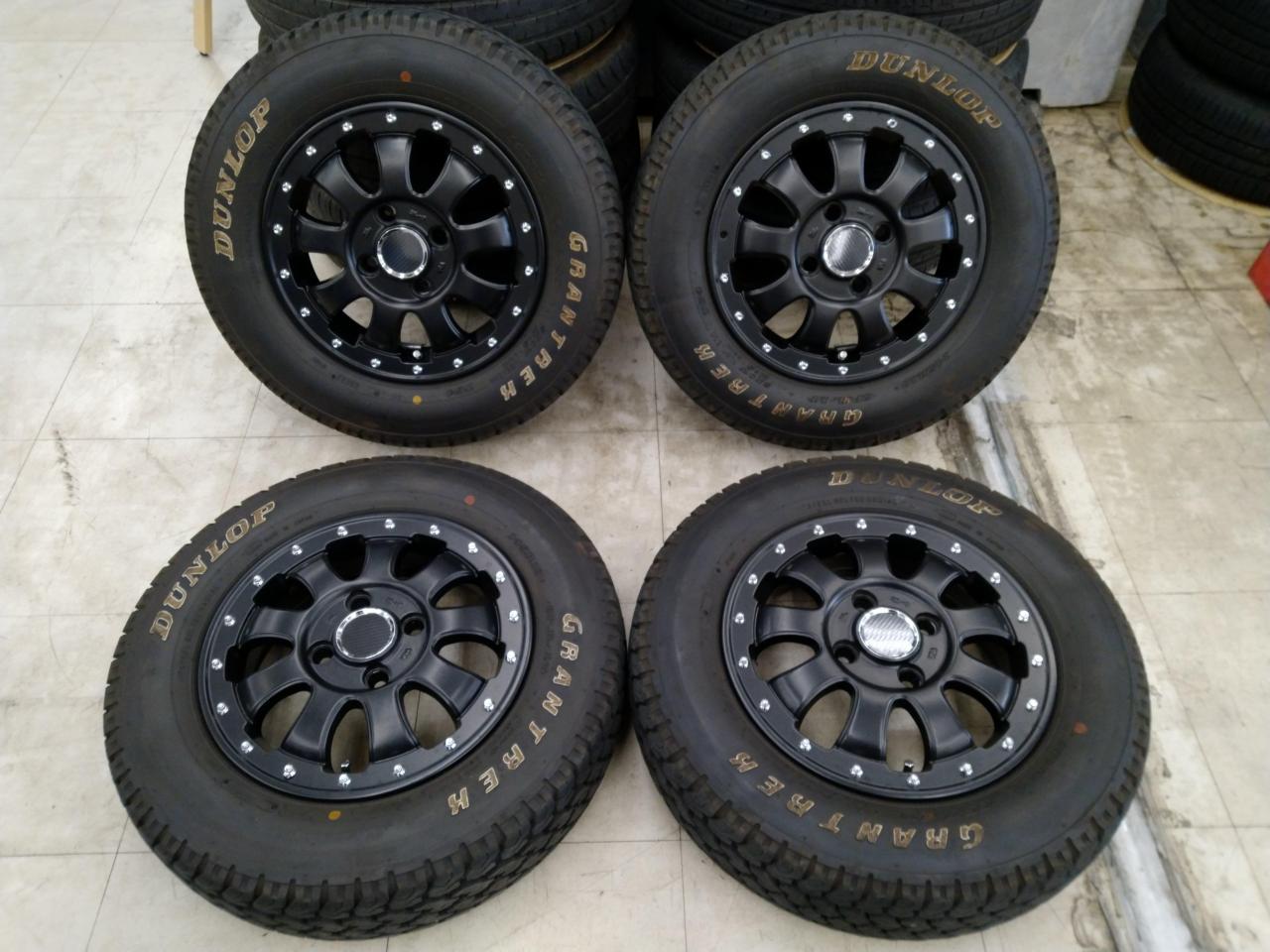 PANDRA DESERT TEC BR-9 + DUNLOP GRANTREK | カー用品 タイヤホイールセット 13インチタイヤホイール ...