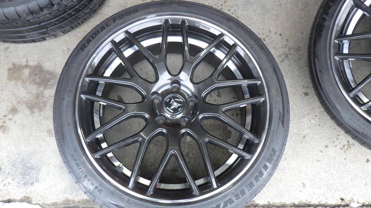 WORK RYVER M009 + MINERVA F205 | カー用品 タイヤホイールセット 20インチタイヤホイールセットを通販で購入 ...