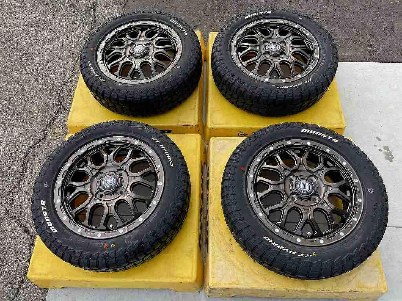 INTER MILANO MUD BAHN XR-800M + MONSTA RT HYBRID 165/65R14 2023年製 4本 | カー用品 タイヤホイールセット 14インチタイヤ ...