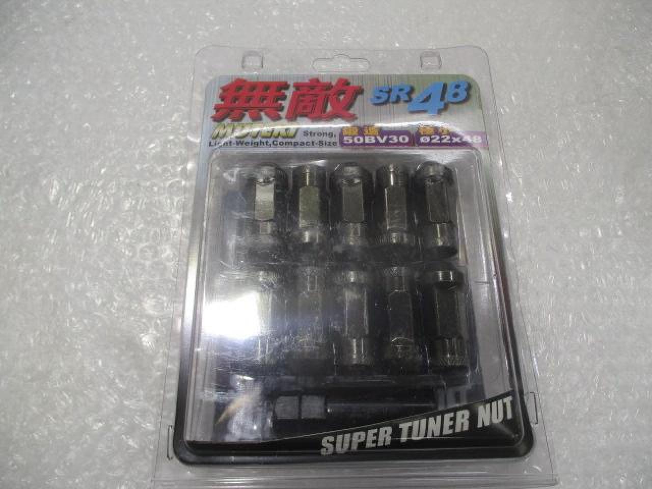 wheelmate 無敵(MUTEKI)鍛造50V30 SR48 SUPER TUNER NUT 品番:QC003 【M12×P1.5】 ☆未 ...