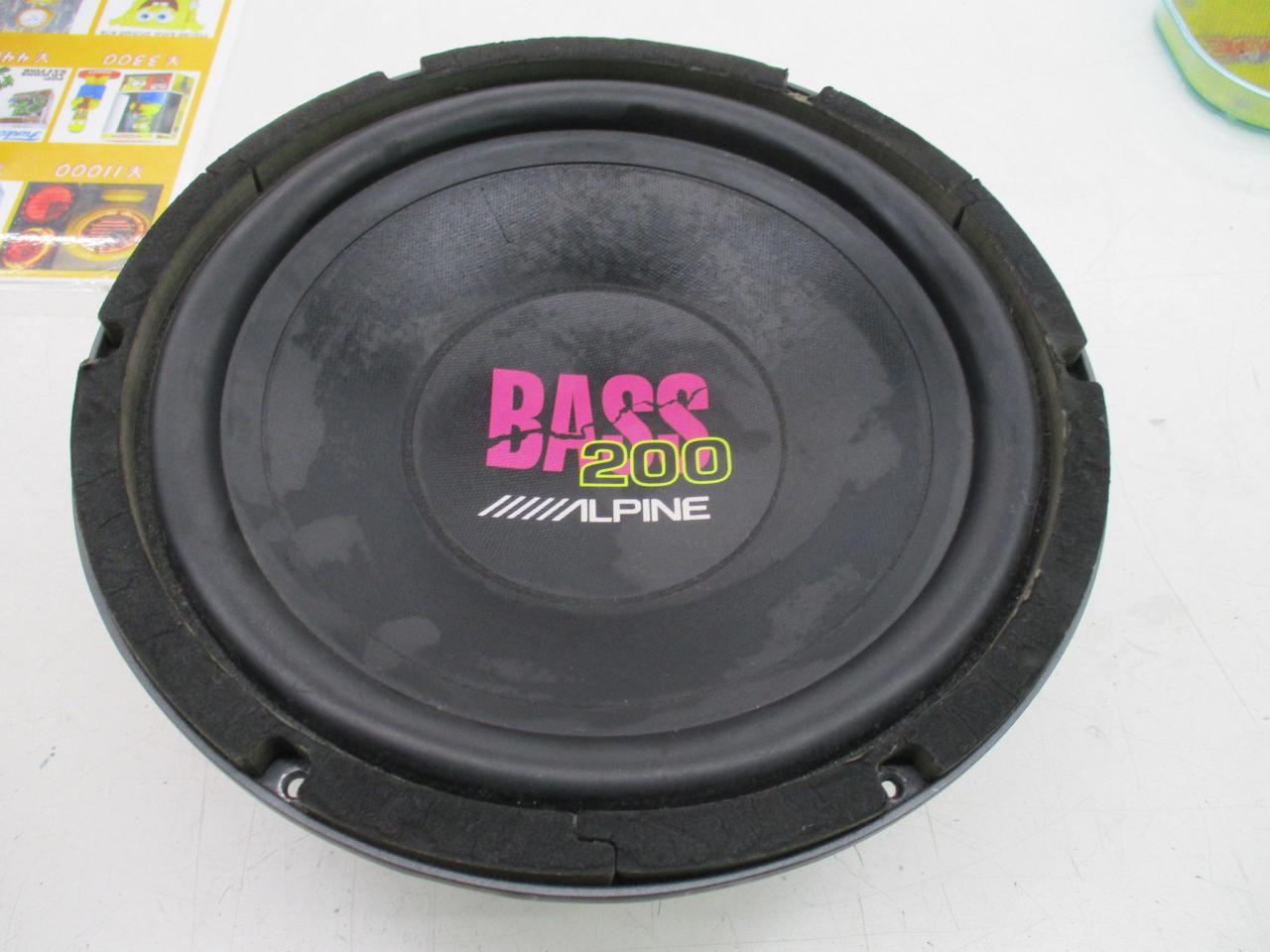 ALPINE SWF-254G BASS 200 | カー用品 スピーカー サブウーハースピーカーの通販 | アップガレージ 中古カー＆バイク ...