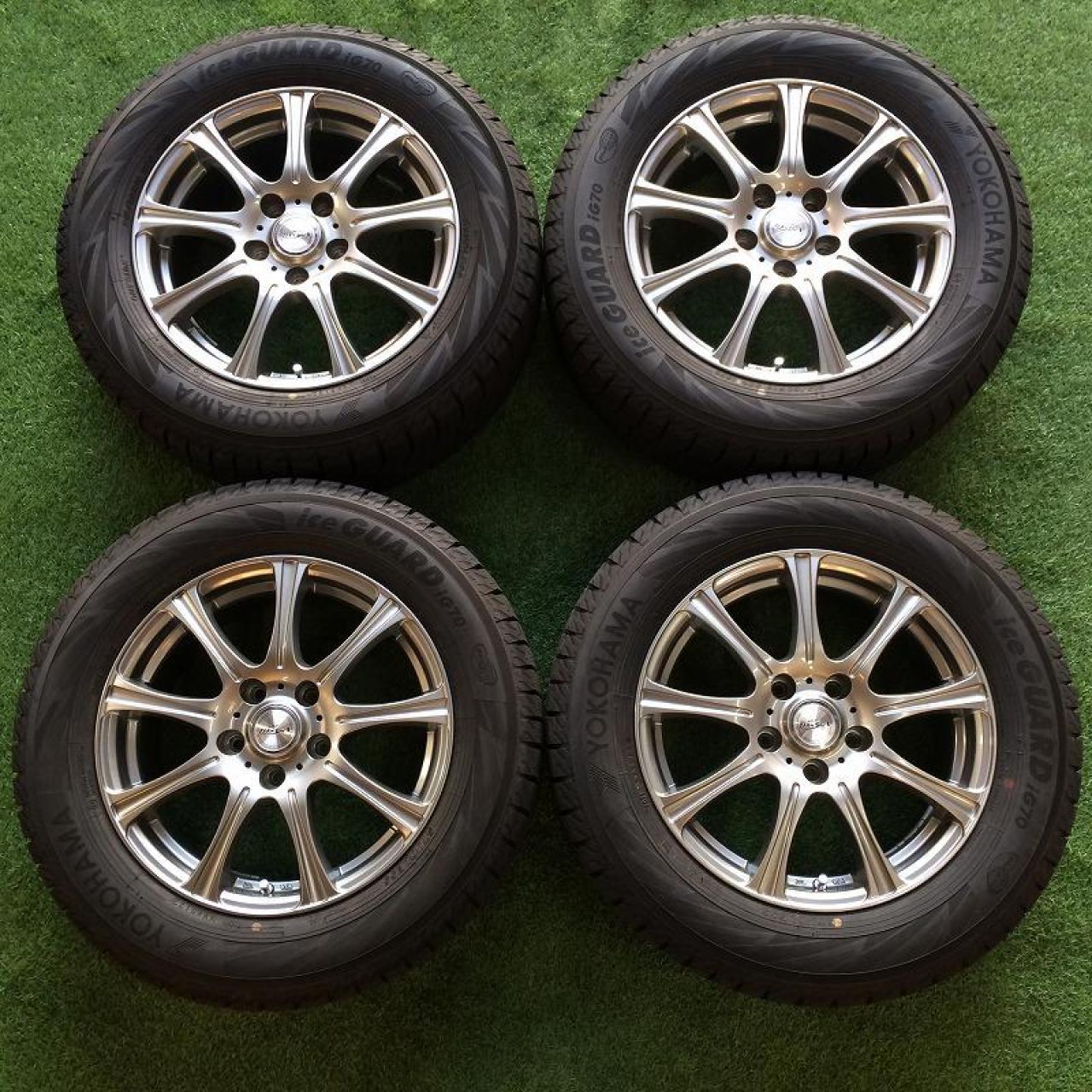 weds D.O.S 9本スポークアルミホイール+YOKOHAMA iceGUARD iG70 215/60R16 2022年製造 | カー ...
