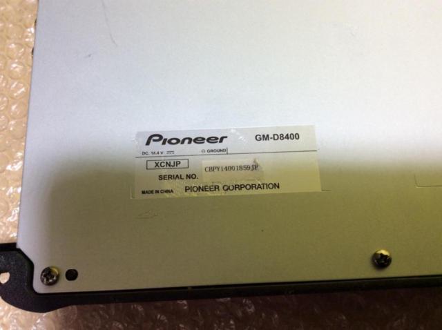 【carrozzeria】Carrozzeria GM-D8400 4chアンプ | カー用品 アンプを通販で購入する | 中古カー＆バイク用 ...